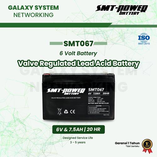 Jual SAMOTO Battery 6V 7.5AH Baterai Aki Kering UPS VRLA SMT POWER ...