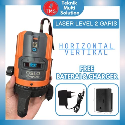 Promo LASER LEVEL 2 LINE SINAR HIJAU LEVELING LASER 2 GARIS PENGUKUR ...