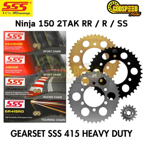 Jual GEARSET SSS NINJA 150 R / RR 415 BAJA RANTAI GOLD SSS / REGINA ...
