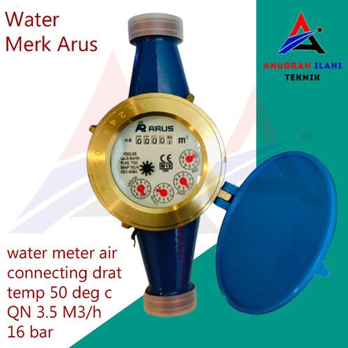 Jual meteran air 1 1/2inch dn 40mm ARUS/flowmeter 1,5"/water meter 1,5 ...