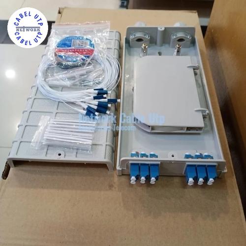 Jual OTB Wall/ODF/Roset FTTH 12 Core LC Singlemode Komplit Pigtail ...