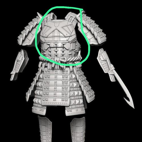 Jual Chest Armor Vest Samurai Shogun untuk Kitbash Action Figure Muff ...