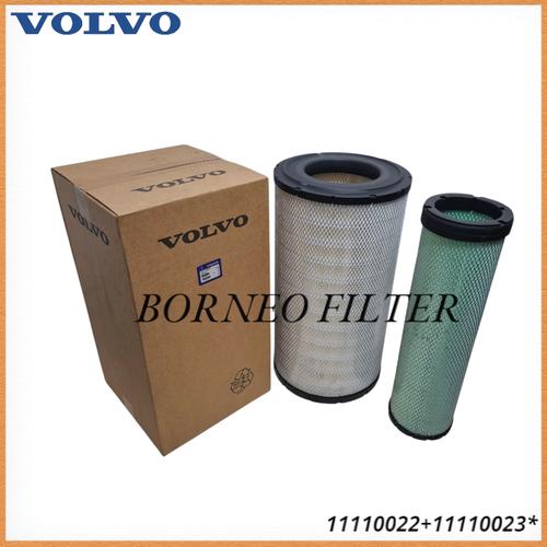 Jual 11110022 + 11110023 Volvo * Outer + Inner Air Filter Udara ...