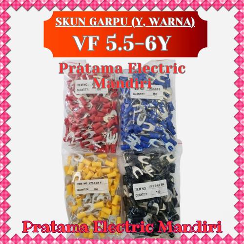 Jual Skun Kabel isolasi Garpu Y 5.5-6 Scoen Cable Fork 5,5-6Y Warna ...