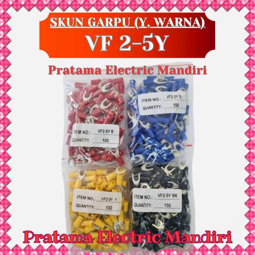 Jual Skun Kabel isolasi Garpu Y 2-5 Scoen Cable Fork 2-5Y Warna - Hitam ...