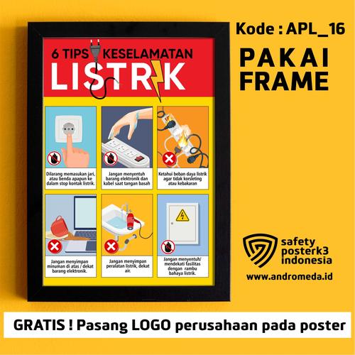 Jual Safety Poster K3 :Tips Keselamatan Listrik Kantor Workshop ...
