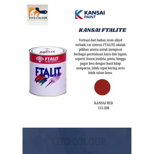 Jual Cat Minyak Ftalit 208 Kansai Red (1kg) - Jakarta Barat - Vito ...