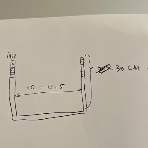Jual U Bolt Kotak Galvanis M12 X 10 CM X 30 CM / CUSTOM U Bolt ...