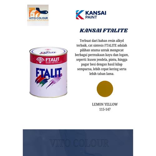 Jual Cat Minyak Ftalit 147 Lemon Yellow (1kg) - Jakarta Barat - Vito ...