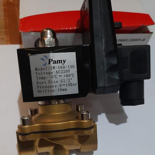 Jual SOLENOID VALVE PNEUMATIC PAMY 2W-160-15D (1/2") + TIMER - Jakarta ...
