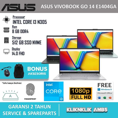 Jual LAPTOP TERBARU ASUS VIVOBOOK GO 14 INTEL N305 RAM 8GB 512GB SSD ...