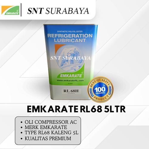 Jual Emkarate Oli Tipe Rl 68 Ukuran 5 Liter Kaleng - Oli compressor ...