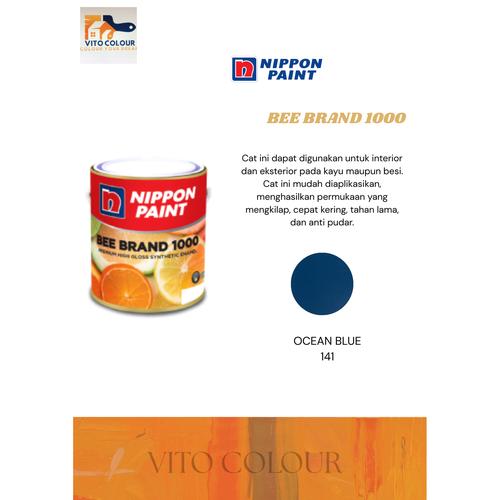 Jual NIPPON PAINT CAT KAYU & BESI BEE BRAND 1000 (OCEAN BLUE 141) 0 ...