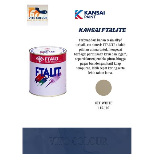 Jual Cat Minyak Ftalit 110 Off White (1kg) - Jakarta Barat - Vito Color ...