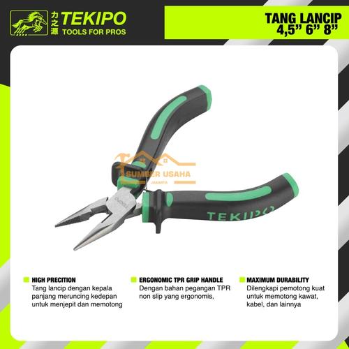 Jual TANG LANCIP MINI 4,5” INCH TEKIRO / LONGNOSE MINI PLIERS 4.5” 4.5 ...