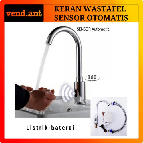 Jual Keran Air Wastafel Sensor Otomatis Kran Cuci Tangan Leher Angsa ...