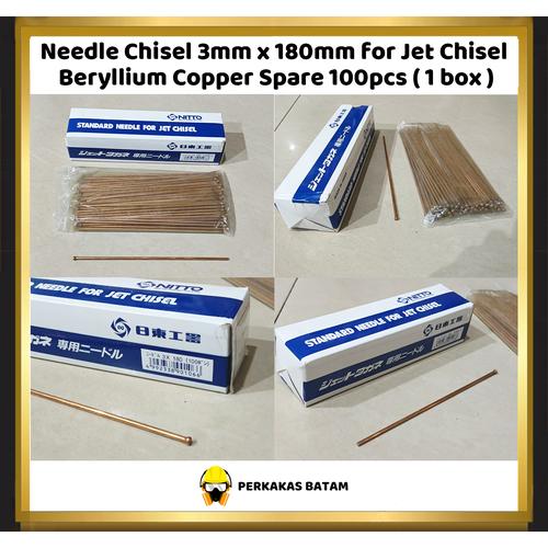 Jual Needle Chisel 3mm x 180mm for Jet Chisel Beryllium Copper Spare ...