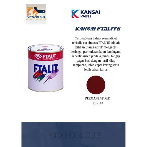 Jual Cat Minyak Ftalit 143 Permanent Red (1kg) - Jakarta Barat - Vito ...