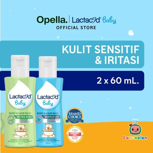 Promo Lactacyd Baby Gentle Care 60mL + Lactacyd Baby Extra Milky ...