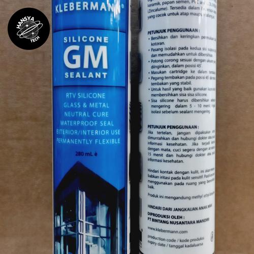 Jual KLEBERMANN GM NEUTRAL RTV SEALANT SILICONE INDOOR OUTDOOR 280ML ...