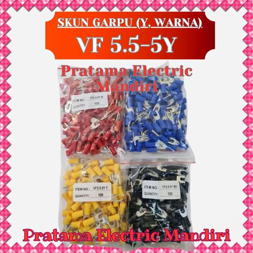 Jual Skun Kabel isolasi Garpu Y 5.5-5 Scoen Cable Fork 5,5-5Y Warna ...