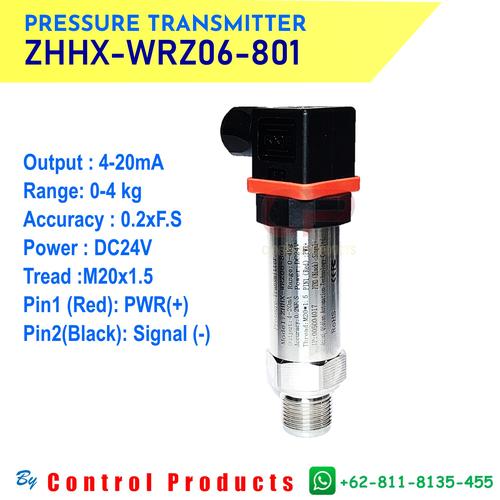 Jual Pressure Transmitter ZHHX - WRZ06 -801 Output 4-20 mA 24vDC RANGE ...