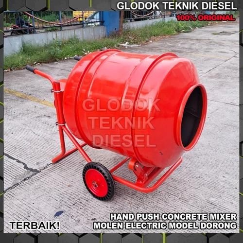 Jual Mesin Molen Dorong Elektrik 400 LITER + Penggerak Dinamo Motor ...