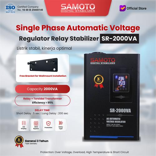 Jual Stabilizer SAMOTO AVR Stabilizer Relay Type SR2KVA Relay ...