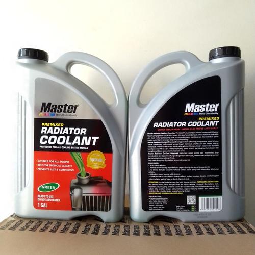 Jual MASTER RADIATOR COOLANT PREMIX GREEN HIJAU AIR RADIATOR GALON 4 ...