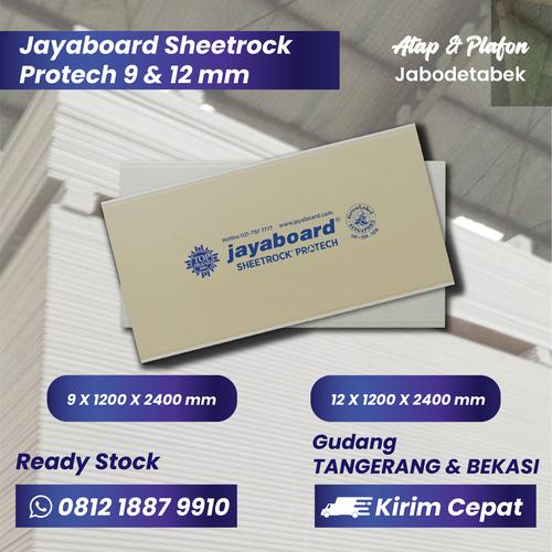 Jual Jayaboard Sheetrock PROTECH 9 & 12 mm - Papan Gipsum Standar ...
