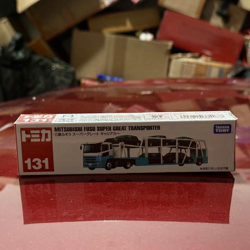 Jual Tomica Mitsubishi Fuso Super Great Transporter Truck No. 131 Diecast Takara Tomy Toy ...