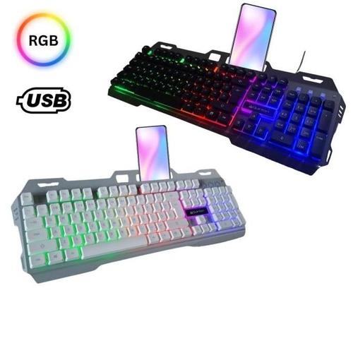Jual Quinton Keyboard gaming Kabel usb VR30 Cool Metal wired keyboard ...