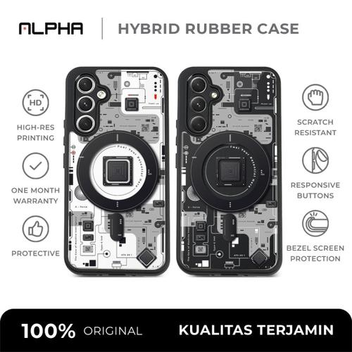 Jual ALPHAC Case for Samsung A56 A55 A35 A54 Hybrid Crystal Rubber ...