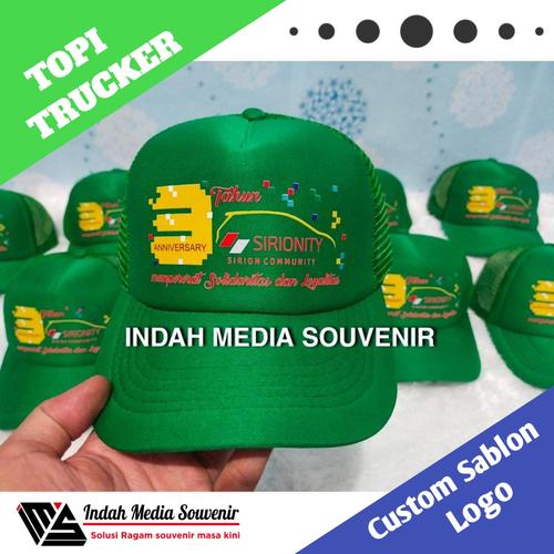 Jual TOPI JARING PROMOSI/TOPI TRUCKER CUSTOM POLYPRINT DESIGN BEBAS ...
