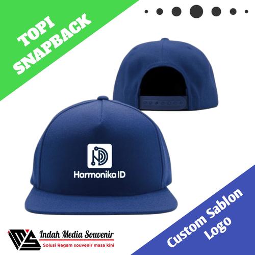 Jual TOPI SNAPBACK CUSTOM/TOPI CUSTOM BORDIR SABLON - nevy, TOPI POLOS ...