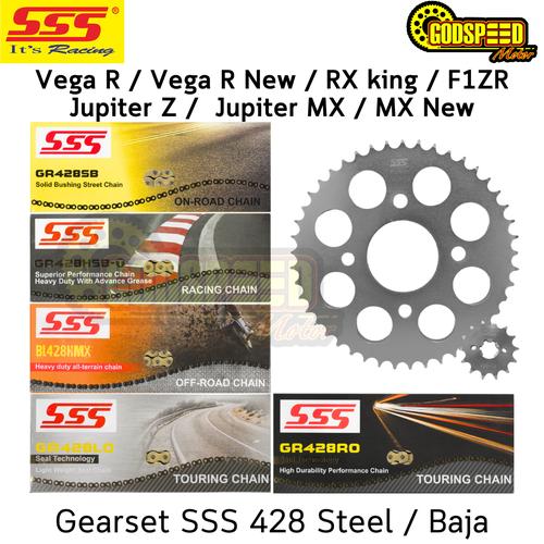 Jual GEARSET SSS 428 BAJA RX KING FIZR JUPITER MX JUPITER Z VEGA R RANTAI GOLD SSS HSBT HMX RO O ...