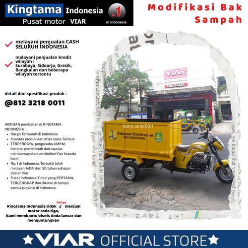 Promo Motor Roda Tiga VIAR KARYA BAK SAMPAH - PROMO - ORIGINAL - Karya ...