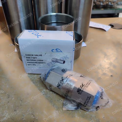 Jual Check Valve Class 6000psi 1" inch NPT Stainless Ss316 - Jakarta ...