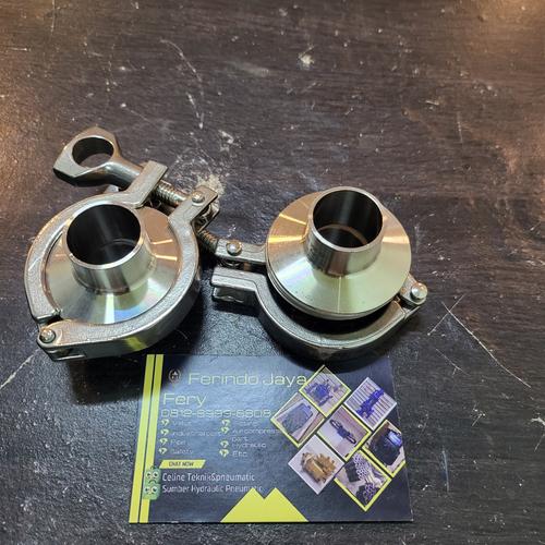 Jual Clamp Ferrule Sanitary Stainless SS304 3/4 " Inch / Clamp Sanitary ...