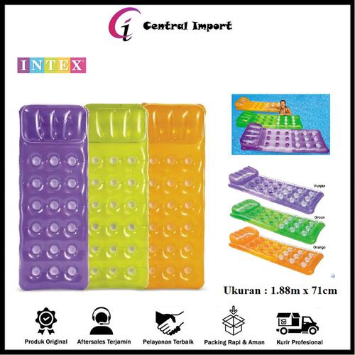 Jual Intex Kasur Air 18 Pocket Lounge- Pelampung Kolam Berjemur Intex ...