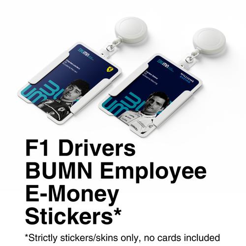 Jual F1 Driver BUMN E-Money Vinyl Sticker Formula 1 - Leclerc, Sainz ...