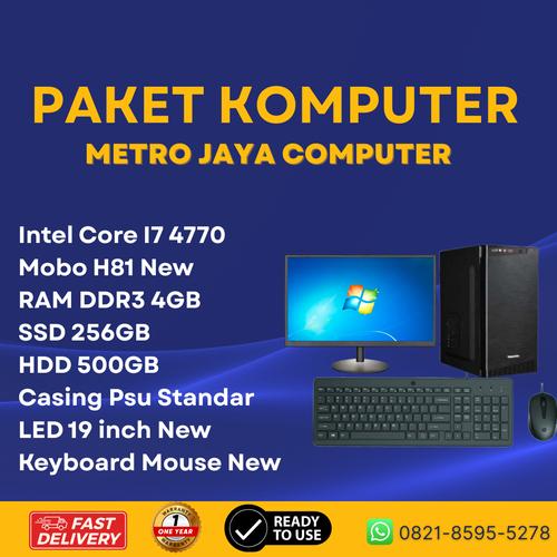 Jual PAKET PC CPU KOMPUTER RAKITAN CORE I7 4770 RAM DDR3 4GB HDD 500GB ...