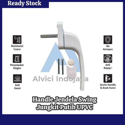 Jual Handle Jendela Swing Jungkit UPVC YR Hitam Putih - Putih - Jakarta ...