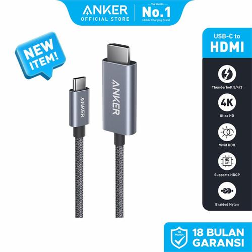 Promo Anker HDMI Cable 4K@60Hz HDR HDMI to USB C Cable 3FT Ultra Fast ...
