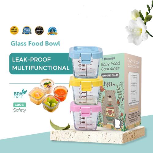 Jual Wadah Mpasi Kaca Food Container / Mpasi Kaca Tempat Kotak Mpasi ...