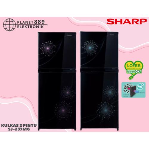 Jual Kulkas Sharp 2 Pintu SJ-237MG Dandellion Pink Lemari Pendingin 2 ...