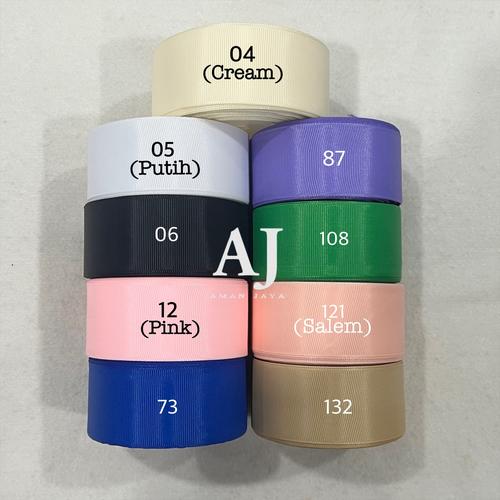 Jual Pita Grossgrain 1,5 Inch / 4 cm / Pita Salur / Pita Grosgrain ...