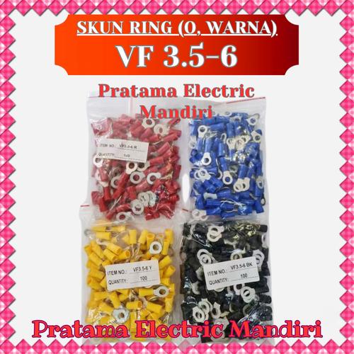 Jual Skun Kabel isolasi Ring 3.5-6 Scun Cable Ring 3,5-6 Warna - Kuning ...