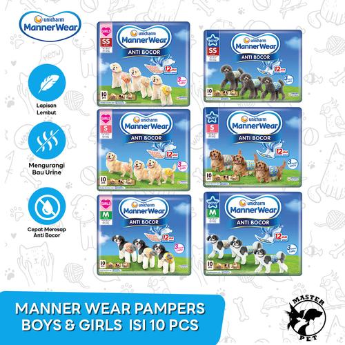 Promo Popok Pampers Anjing Manner Wear Jantan Betina Dog Diapers ...