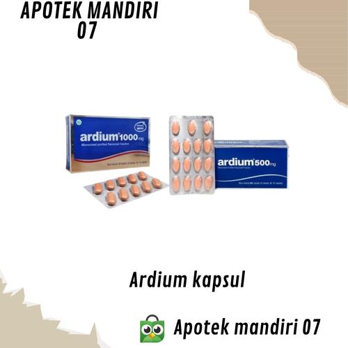 Jual ARDIUM 1000 MG KAPSUL OBAT WASIR BOX ISI 30 KAPSUL/ BLISTER 10 ...